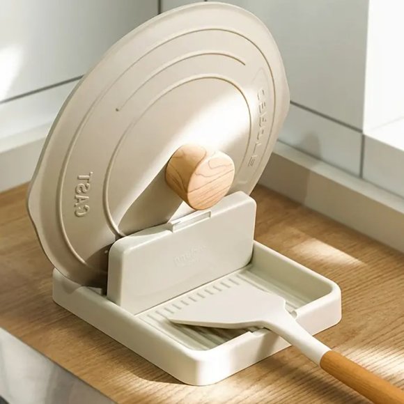 unbranded | Kitchen | New Beige Off White Kitchen Pot Lid Holder ...